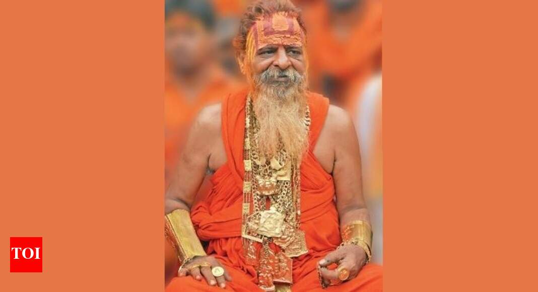 12.5kg of jewellery on him, ‘Golden Baba’ is a huge draw on kanwaria ...