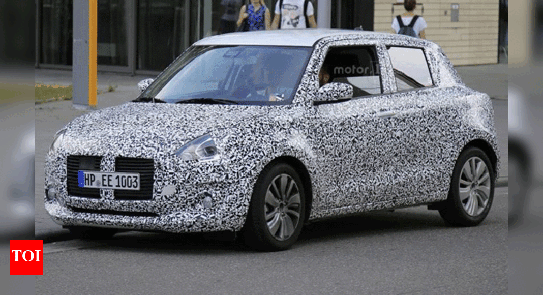 2017 edition Swift spotted testing in Germany - Times of India