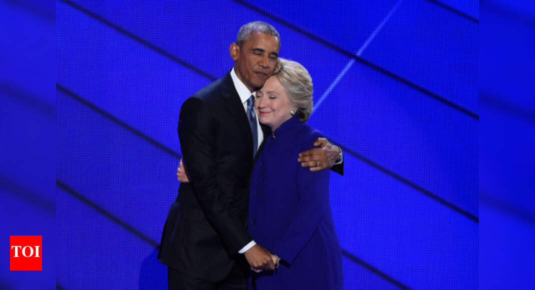 Barack Obama hands over Democratic baton and his legacy to Hillary ...