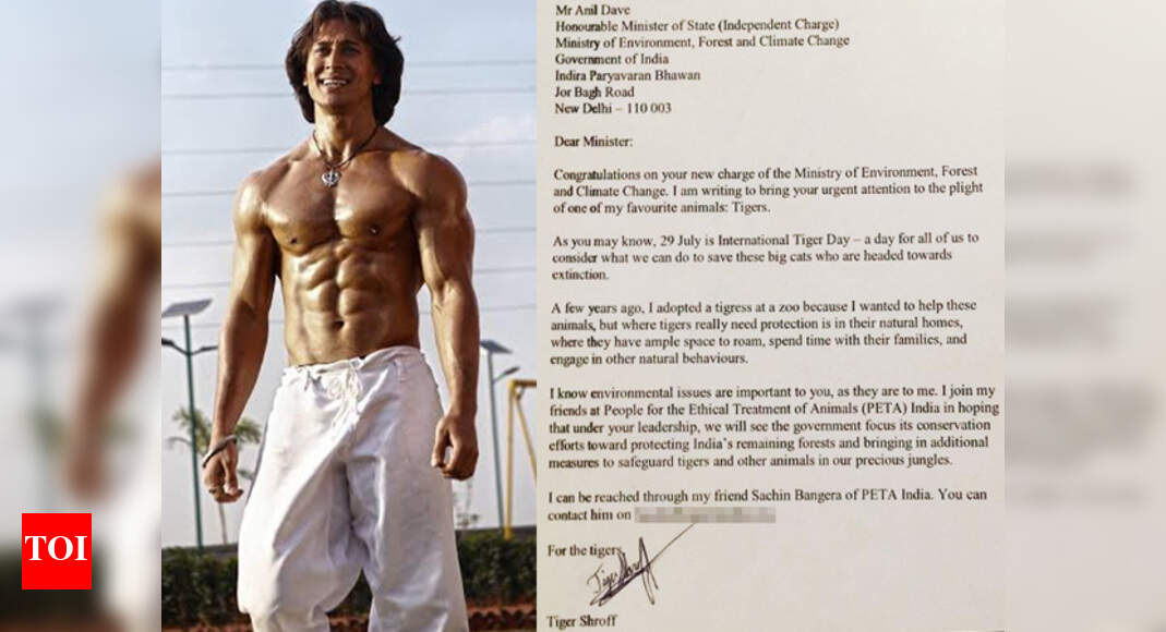 Tiger Shroff turns real-life superhero on International Tiger Day ...
