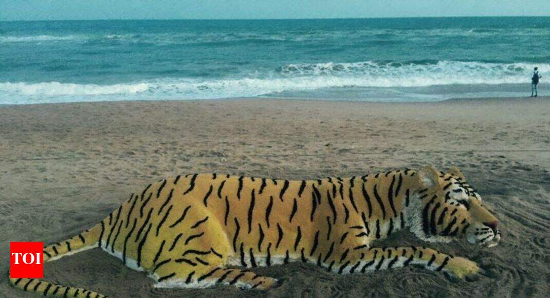 World renowned sand artist Sudarsan Pattnaik commemorates World Tiger ...