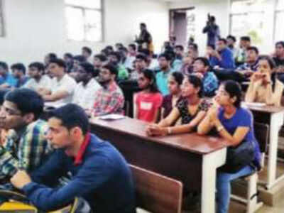IIT-Dharwad opens doors; 120 attend class - Times of India