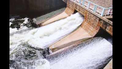 Two Anjunem dam gates opened as waters rise | Goa News - Times of India