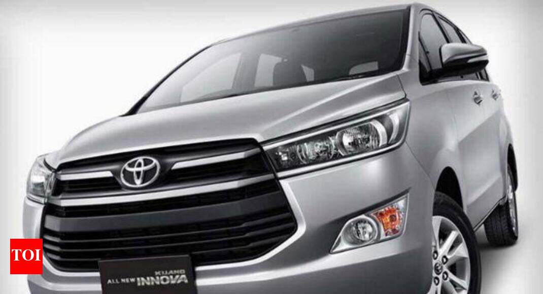 Innova Crysta petrol version launched to overcome diesel ban - Times of ...