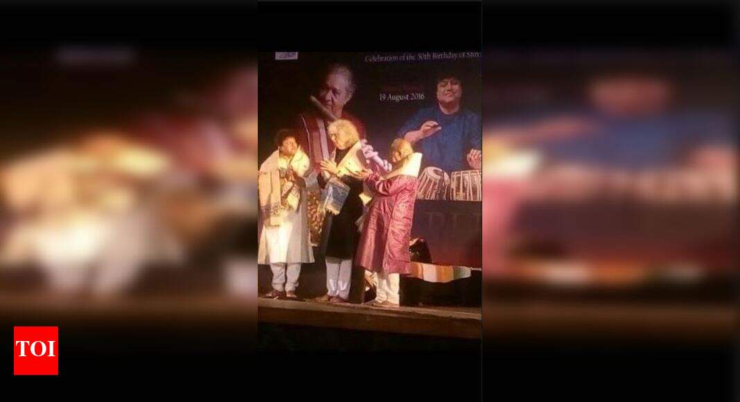 I feel blessed that Shivji and Hariji came to perform for my 50th ...