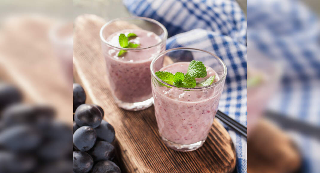 Grape Milkshake Recipe: How to Make Grape Milkshake Recipe | Homemade ...