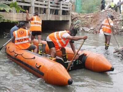 Flood rescue and relief operation by NDRF - Times of India