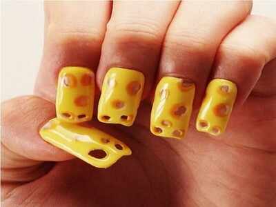 Try this cheesy new manicure style - Times of India