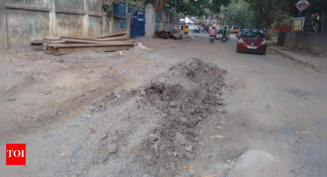 Pitted Road - Times of India