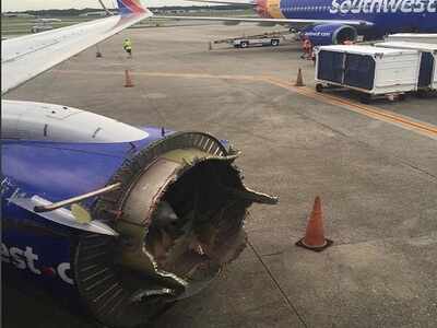 Mid-air horror as engine torn apart, US flight diverted - Times of India