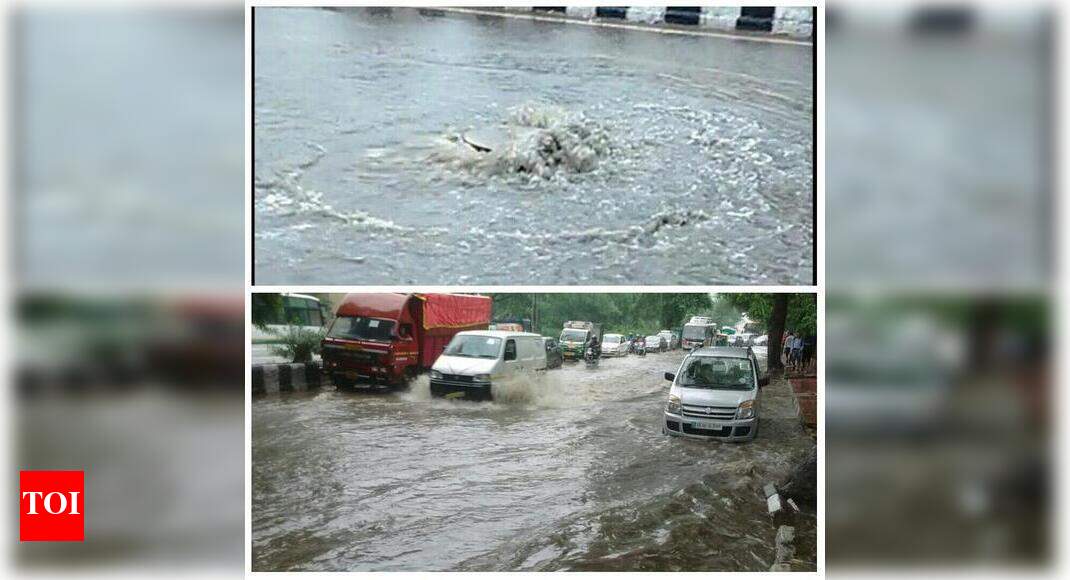 Delhi deluge pamposh enclave - Times of India