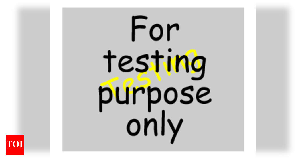 Test caption - Times of India