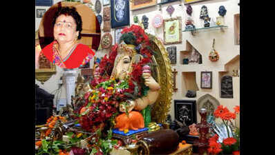 'Lady with Ganeshas' adds yet another to her unique collection ...