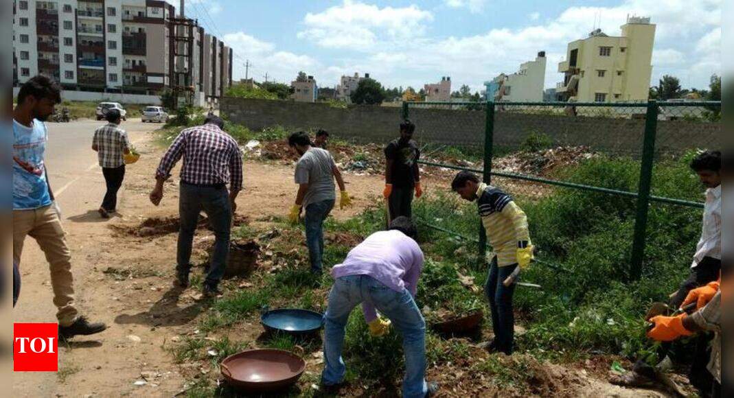 Chikkabanavara: lake area gets a swachh look - Times of India