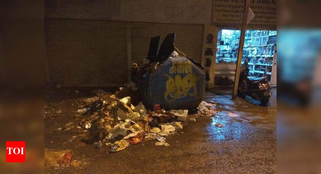 Ranigunj: unattended garbage bin - Times of India