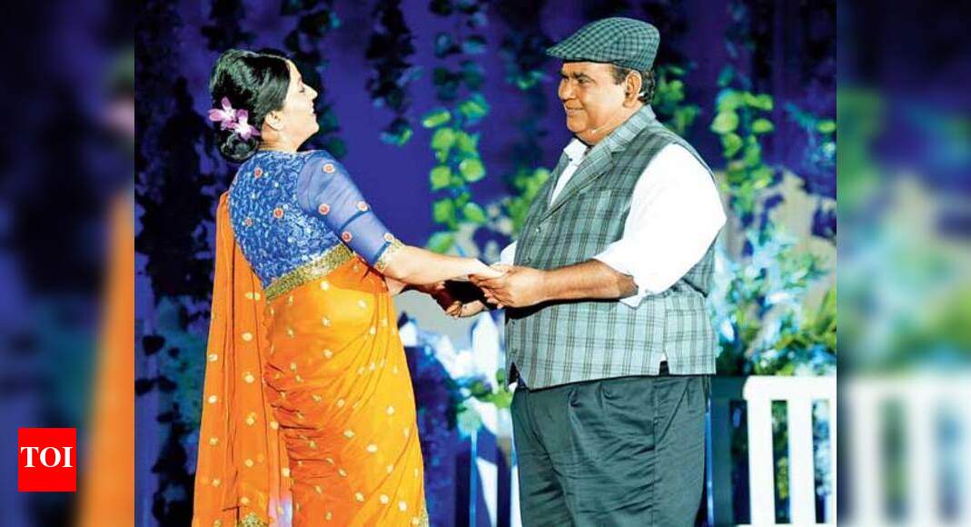 Satish Kaushik and Meghna Malik's love story on stage | Events Movie ...