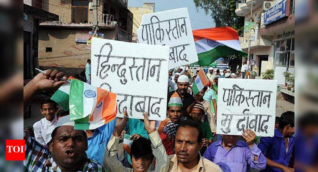 Indian Muslims: Muslims hold rally in support of Army, burn Sharif’s ...