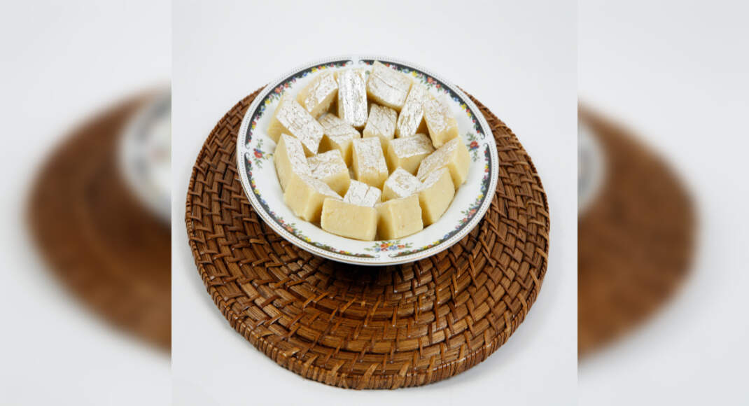 Almond Burfee Recipe: How to Make Almond Burfee Recipe | Homemade ...