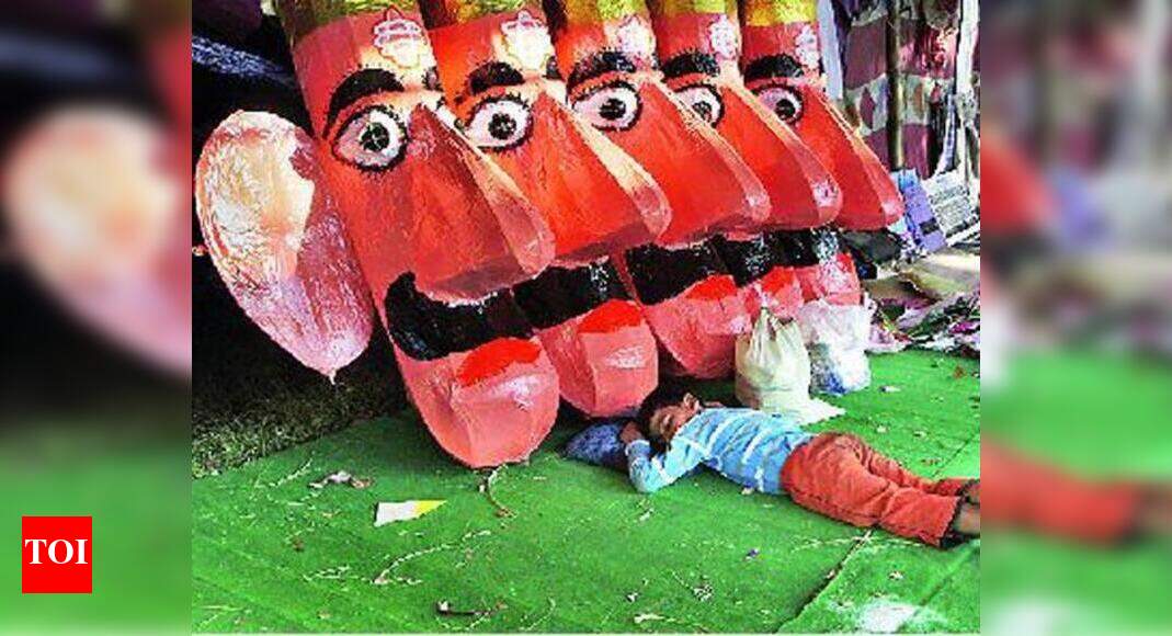 Ravana: With ancient masks and model of Ravana's palace, state ...