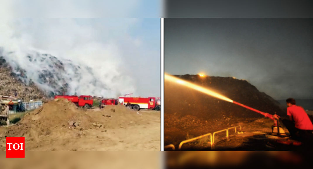 Deonar-type fire barely averted at Pirana | Ahmedabad News - Times of India
