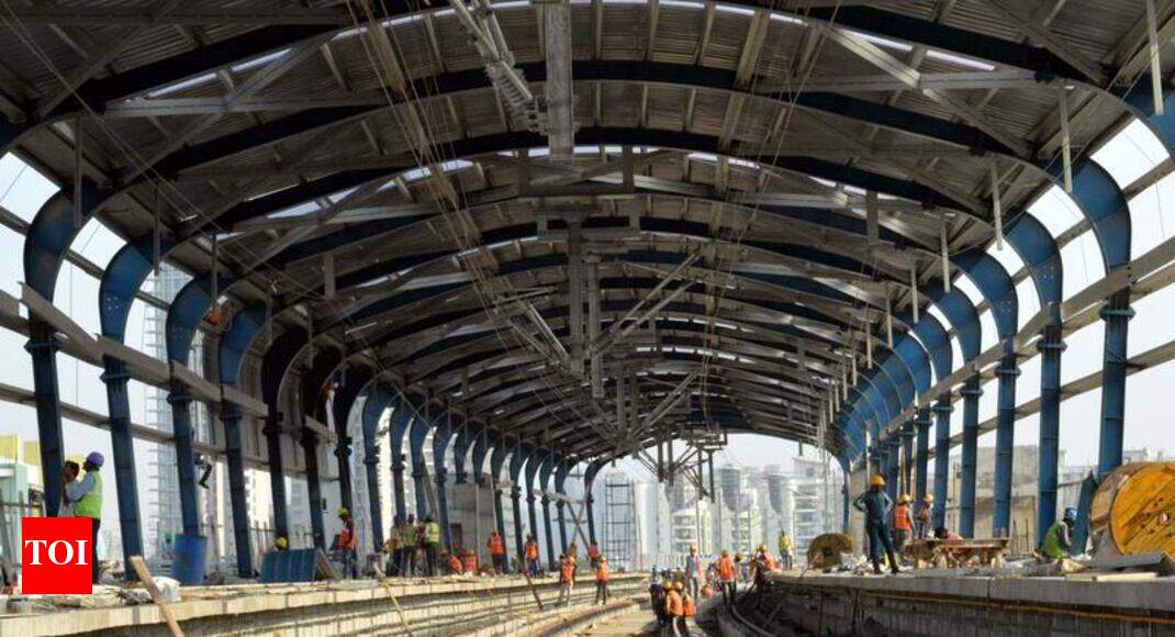 Magenta line test run from Botanical Garden | Noida News - Times of India