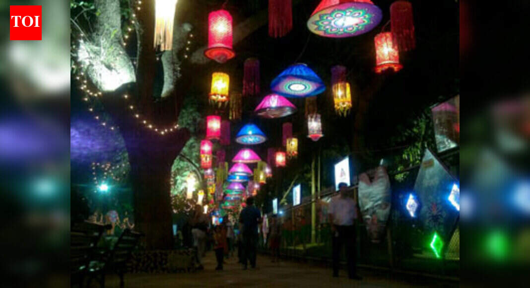 Unique rangoli lanterns brighten Mumbai lanes this Diwali