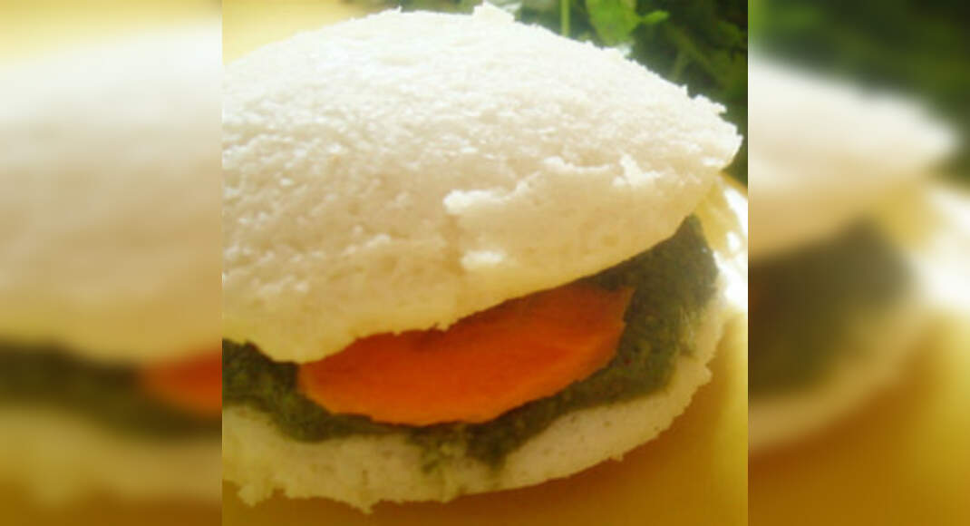 Idli Burger Recipe: How to Make Idli Burger Recipe | Homemade Idli ...