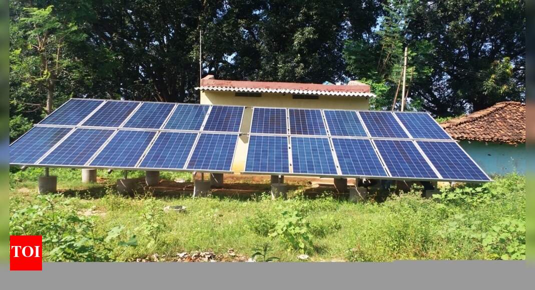 Solar Power Plant: Solar power lights up 3 villages of tribal Jashpur ...