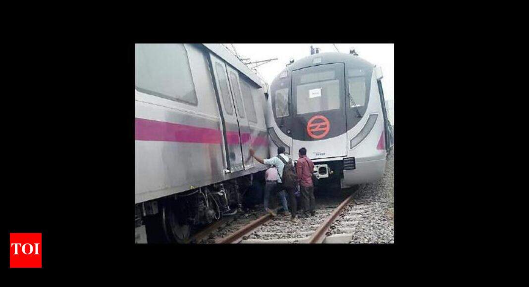 Collision forces DMRC into damage control | Delhi News - Times of India
