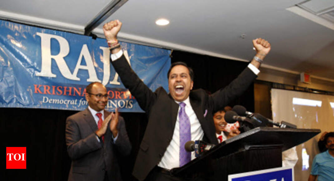 Raja Krishnamoorthi victorious in bid for congressional seat in ...
