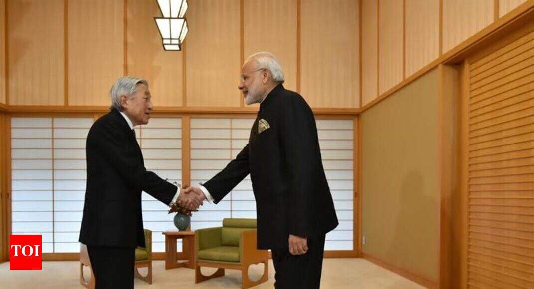 Narendra Modi: PM Modi calls on Japanese Emperor | India News - Times ...