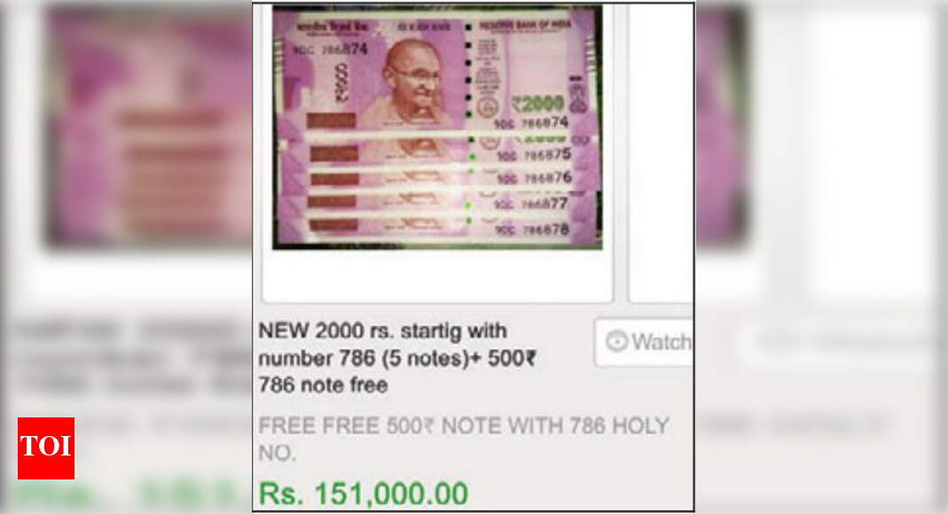 2000 Rupee Note in eBay: Rs 2k notes offered for Rs 1.5L on eBay ...