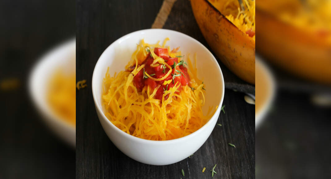 Indian Spiced Spaghetti Squash Pasta Recipe: How to Make Indian Spiced ...