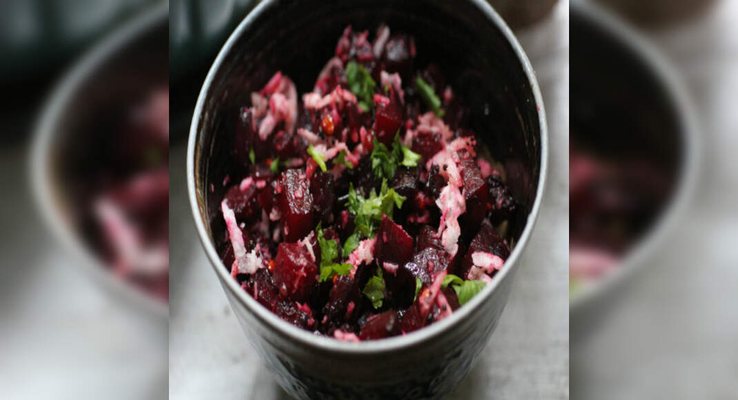 Beetroot with Grated Coconut Recipe: How to Make Beetroot with Grated ...