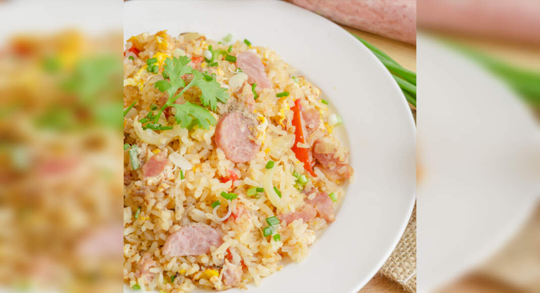 Thai Style Pork Fried Rice Recipe: How to Make Thai Style Pork Fried ...