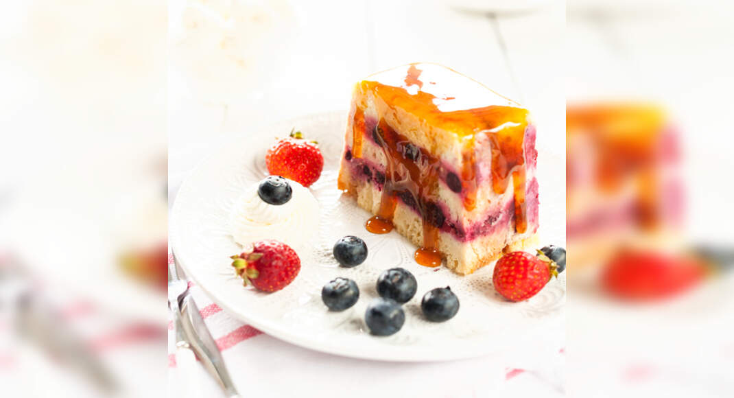 Layered Summer Pudding Recipe: How to Make Layered Summer Pudding ...