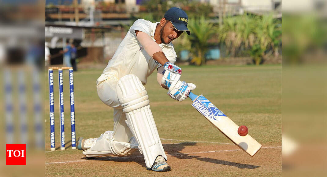 Western Railways batsman Sagar Mishra hits six sixes in an over ...