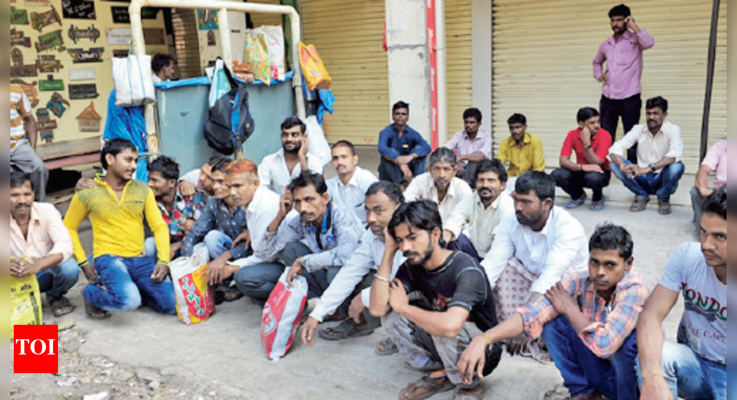 Jobless, these labourers can barely get one meal a day | India News ...
