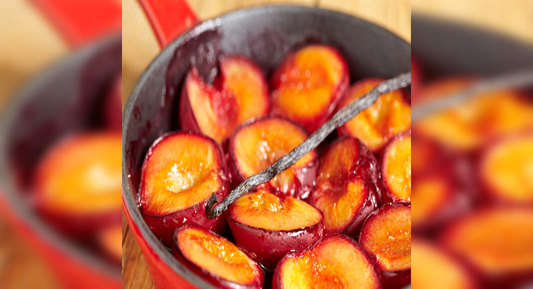 Poached Plums Recipe: How to Make Poached Plums Recipe | Homemade ...