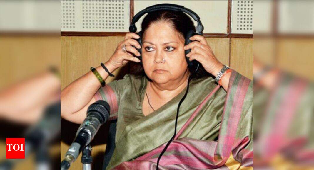Vasundhara Raje: After PM Narendra Modi, Raje takes radio route radio ...