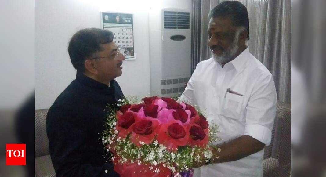 Tarun Vijay: Tarun Vijay meets Tami Nadu CM, thanks him for helping ...