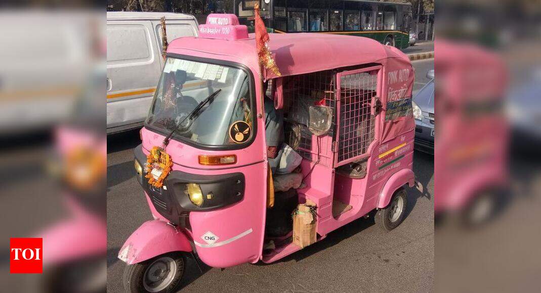 Pink Auto: Grille not a must for pink autos now | Noida News - Times of ...
