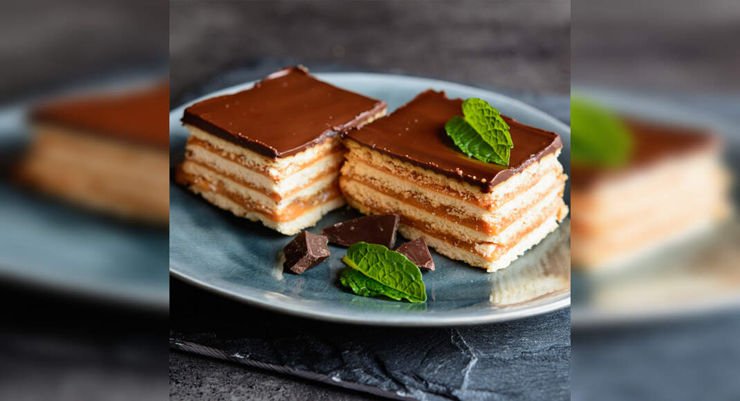 Triple Layered Chocolate Dessert Recipe: How to Make Triple Layered ...