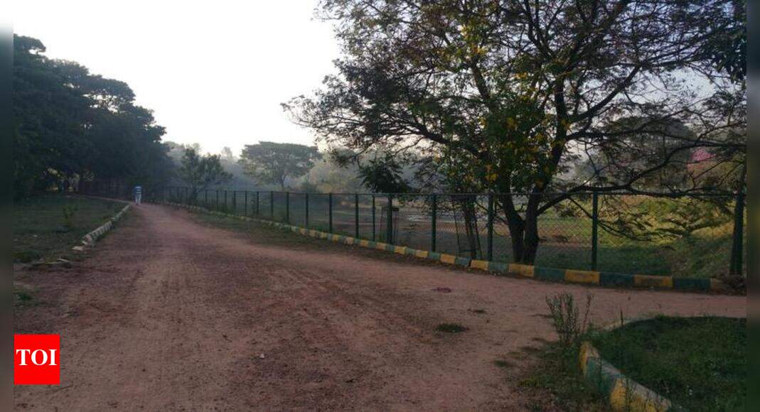 RR Nagar park project left halfway - Times of India