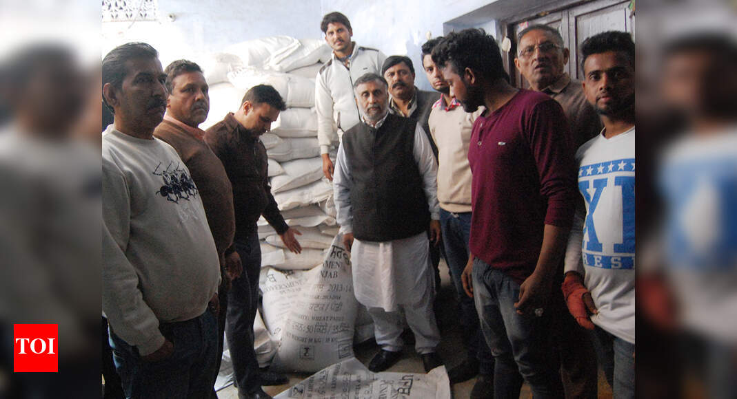 DFCS office seal an illegal godown having government wheat stock ...