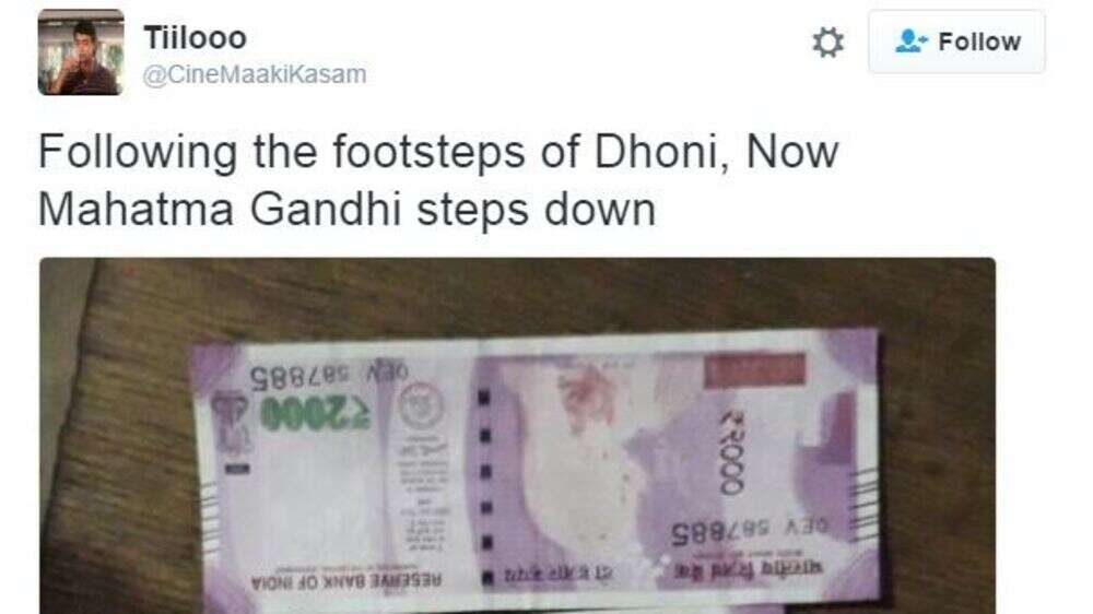 Bapu's vanishing act from Rs 2000 notes turned into a meme | The Times ...