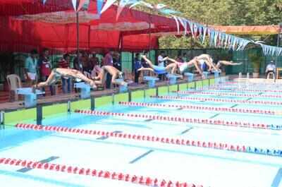 Touchpads at swimming pool ensure precise timekeeping | Hubballi News ...