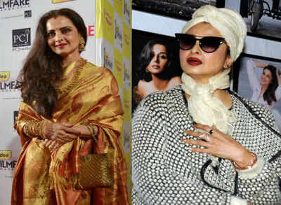 Rekha’s new style is totally worth noticing - Times of India