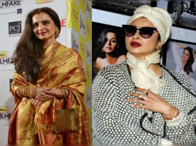 Rekha’s new style is totally worth noticing - Times of India