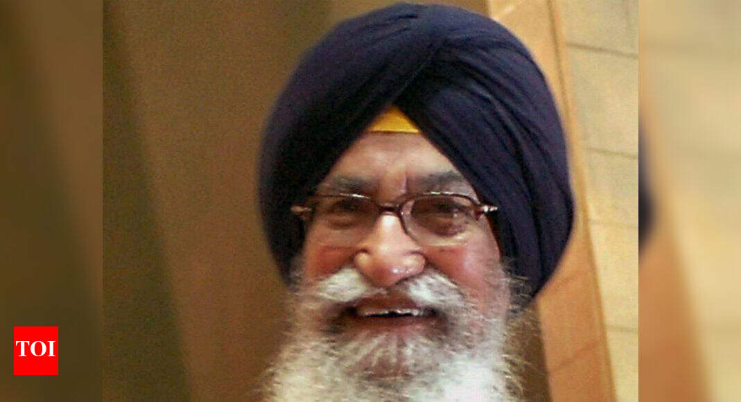 Ex-Punjab CM Surjit Singh Barnala passes away | India News - Times of India